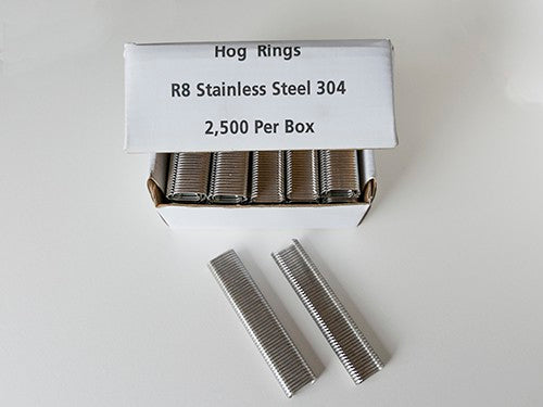 Hog Rings - stainless/galvanised 2,500 per box | Henry Cowls